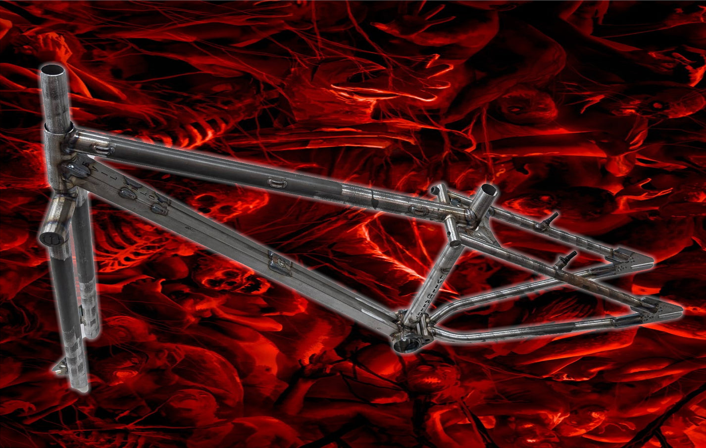 29″ HELLRAISER 2 PIECE FRAME & FORK – Evil Alloy